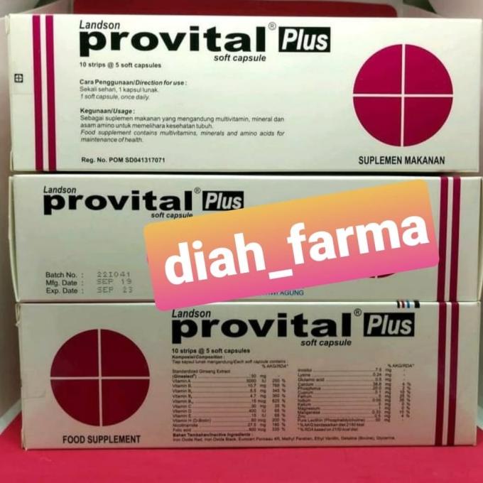 Jual Provital Plus soft capsul bok isi 50 soft capsul Lc | Shopee Indonesia