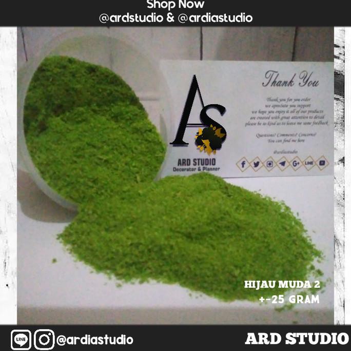 Jual Serbuk Rumput Hijau Muda 2 ( Bahan Maket, Diorama, Miniatur ...