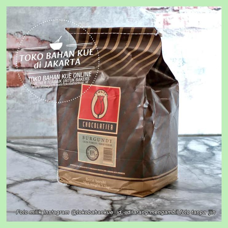 Jual TULIP CHOCOLATIER BURGUNDY COCOA PURE KAKAO BUBUK COKLAT BUBUK ...