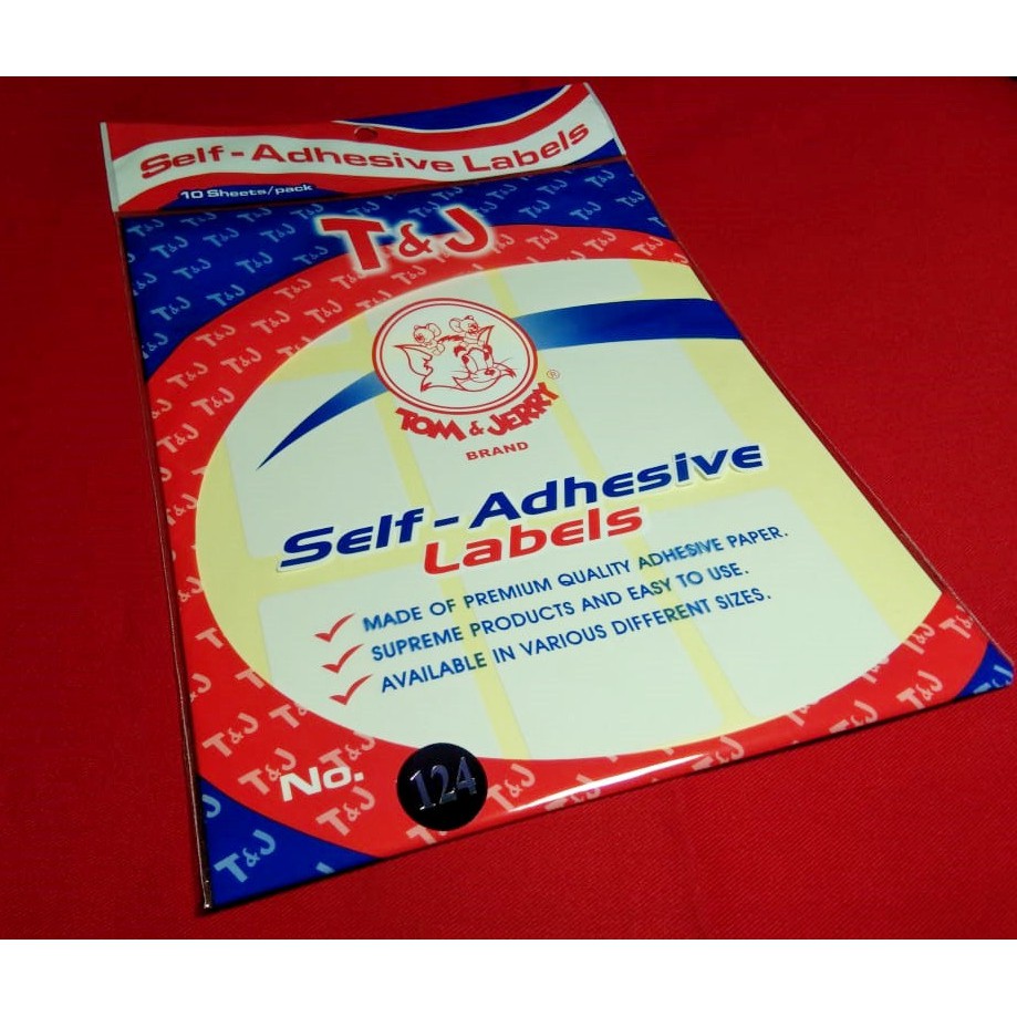 Jual Tom & Jerry Label Polos 124 ( 2 set - 20 lembar ) | Shopee Indonesia