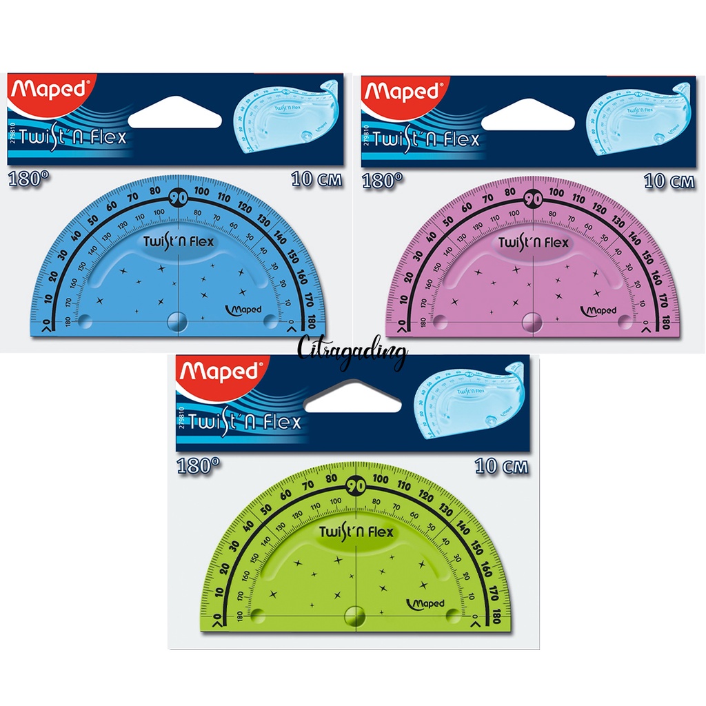 Jual PENGGARIS BUSUR DERAJAT 180/10CM MAPED TWIST N FLEX LENTUR KARET ...