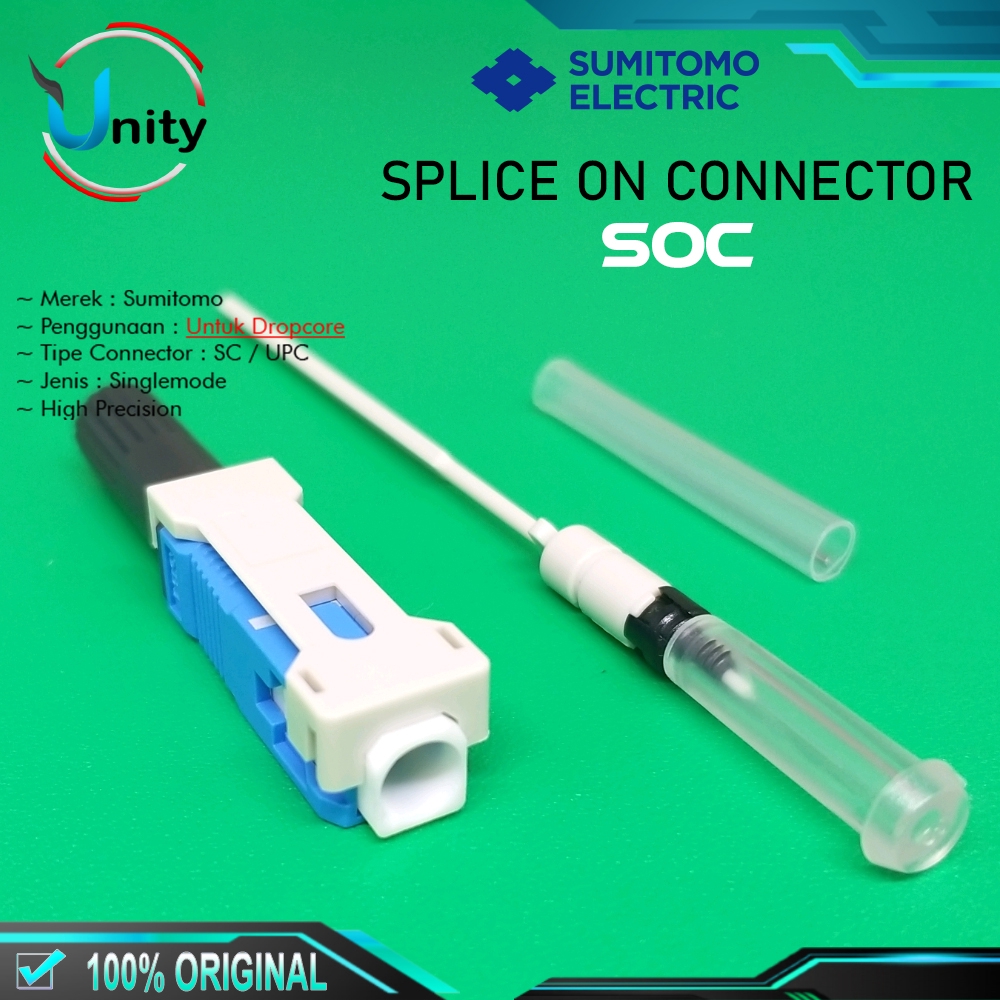 Jual SOC Sumitomo Splicer On Connector SC UPC Konektor Fiber Optik ...