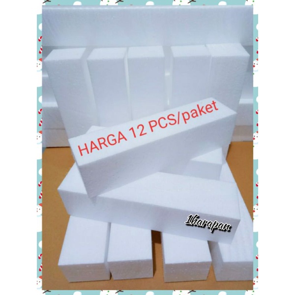 Jual Busa gagang buket busa Styrofoam bukan foam busa kering paket 12 ...
