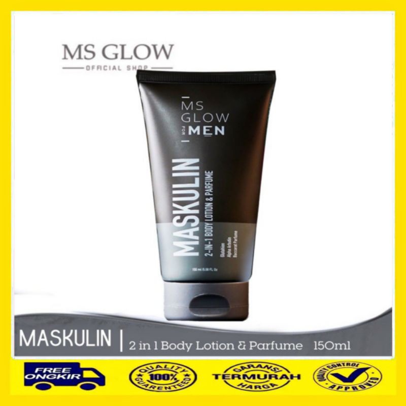 Jual MS Glow For Men Maskulin Original 2 IN 1 Body Lotion & Parfume Man ...