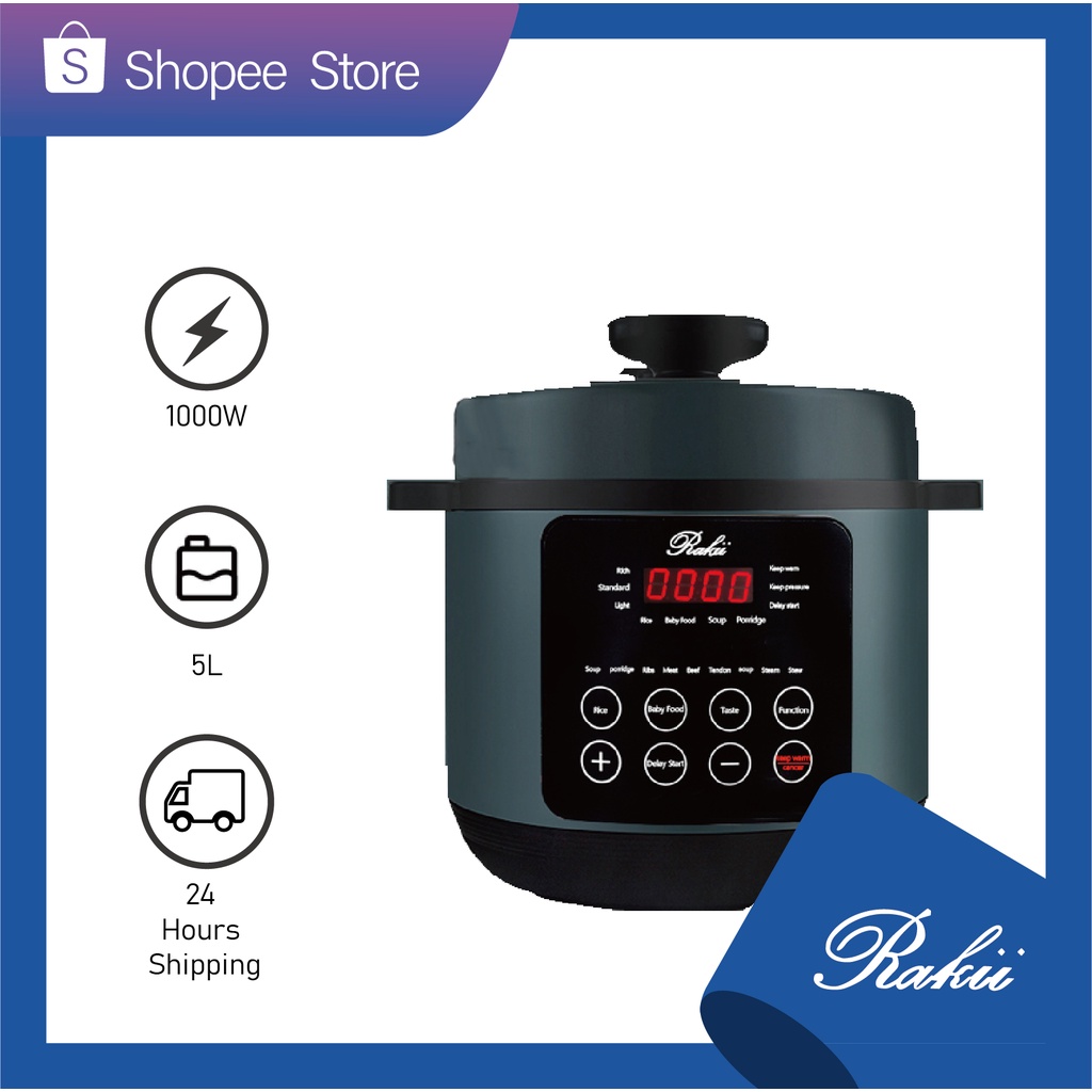 Jual Pressure Cooker 5L/Rice Cooker Elektrik Green 5L/ Rice Cooker ...