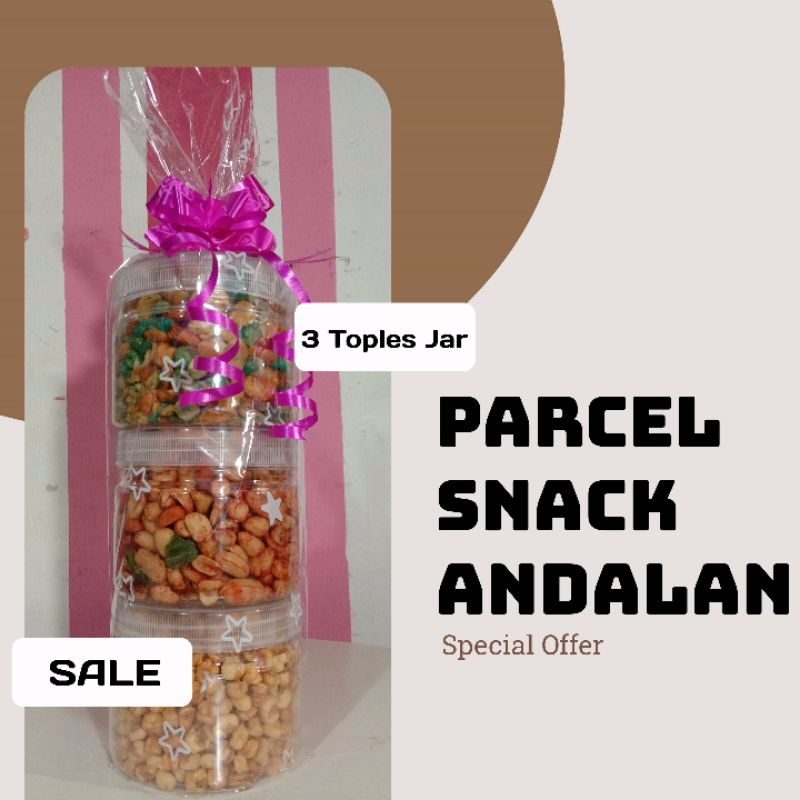 Jual Parcel(Parsel) Snack Andalan (3 Toples Jar) | Shopee Indonesia