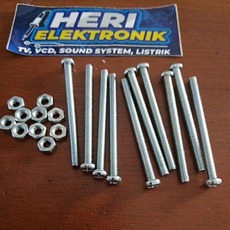 Jual baut +mur jp 3x40 per 10biji | Shopee Indonesia