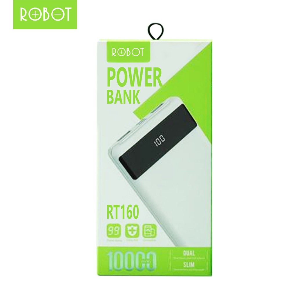 Jual ROBOT RT160 Power Bank Robot 10000 Mah RT160 LED Display | Shopee Indonesia