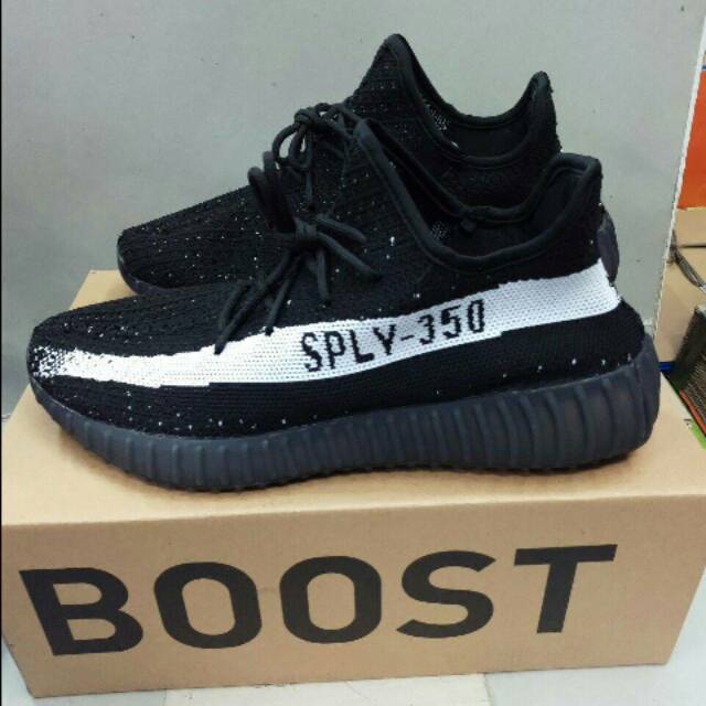 Jual ADIDAS YEEZY BOOTS SPLY 350 BLACK WHITE PREMIUM. SNEAKERS PRIA ...