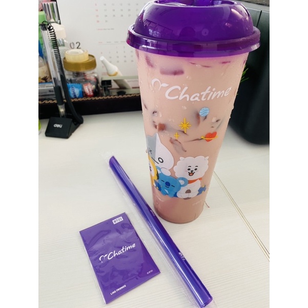Jual BT21 MAGNET CHATIME CHIMMY - 1 SET REUSABLE CUP + STRAW + FREEBIES ...