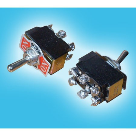 Jual Saklar switch toggle power 6 kaki 2 jalur way On off on ring baut ...