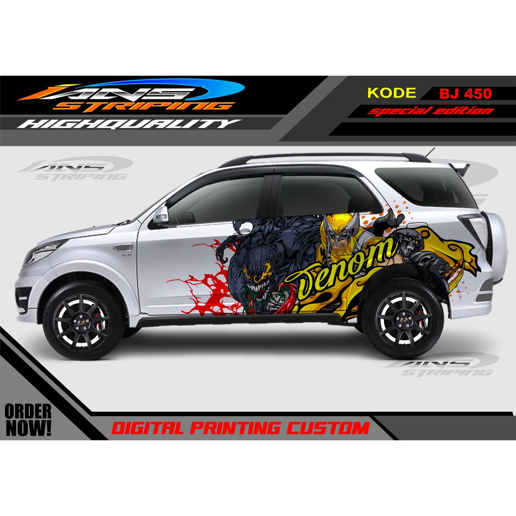Jual STICKER MOBIL RUSH TERIOS AVANZA INNOVA PAJERO XPANDER / DECAL ...