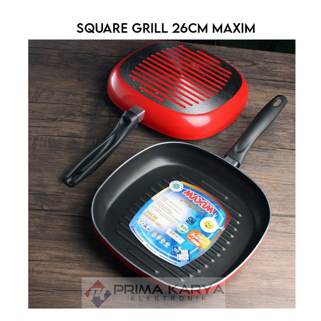 Jual square grill MAXIM 26cm/ alat panggang alat masak murah grill pan ...