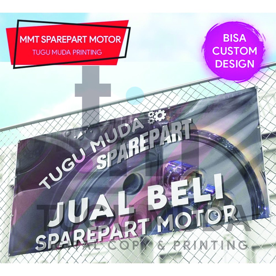 Jual Cetak MMT|Banner - Bengkel Motor-Spare Part | Shopee Indonesia