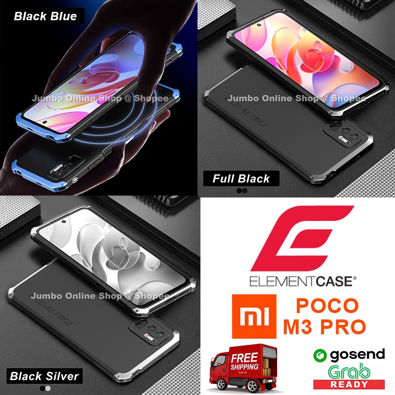 Jual CASE XIAOMI POCO M3 PRO 5G ELEMENT CASE FULL COVER PC + METAL ...