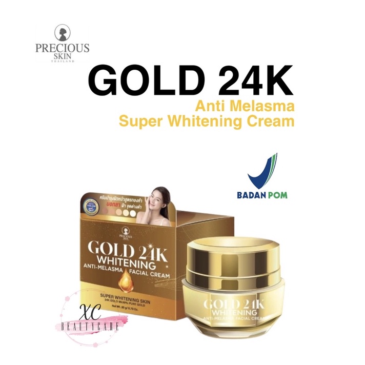 Jual Precious Skin Gold 24k Anti Melasma Face Cream BPOM | Shopee Indonesia