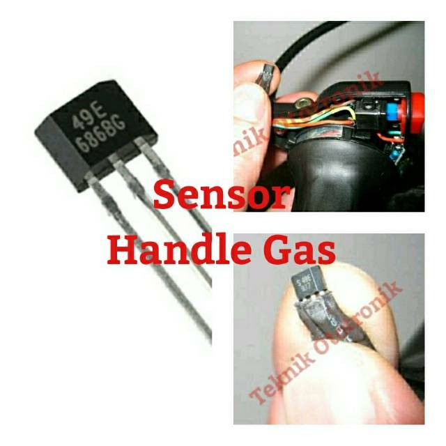 Jual Sensor Handle gas Sepeda listrik 49e hall sensor original | Shopee ...