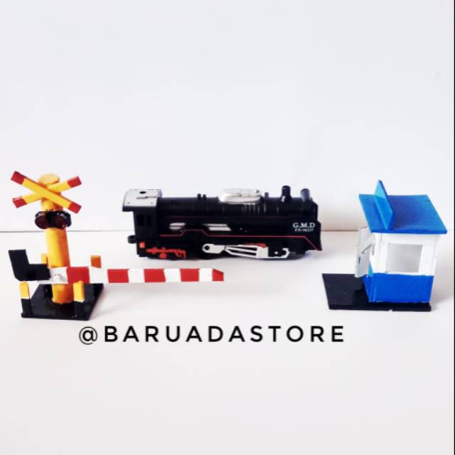 Jual Miniatur Palang Pintu Kereta Api, Pos dan Locomotif | Shopee Indonesia