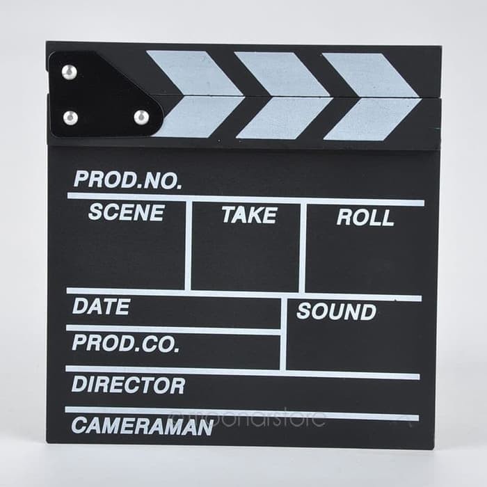 Jual Clapper Board Classic Cutting Casting Film Action Cut Papan ...
