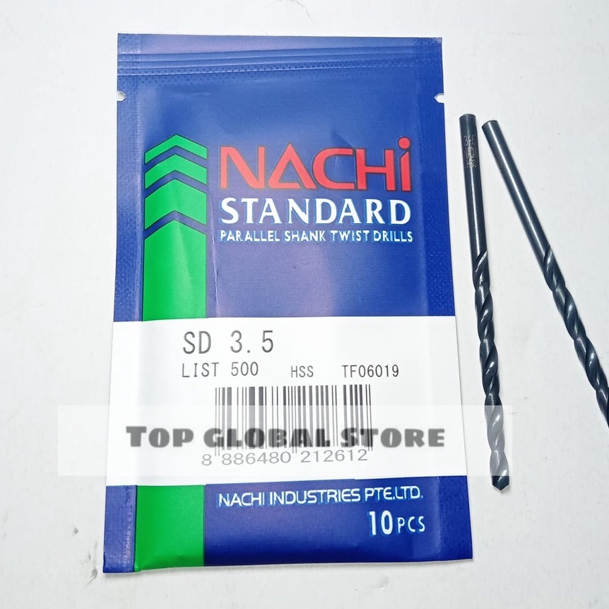 Jual NACHI 3.5 MM MATA BOR BESI HSS | Shopee Indonesia