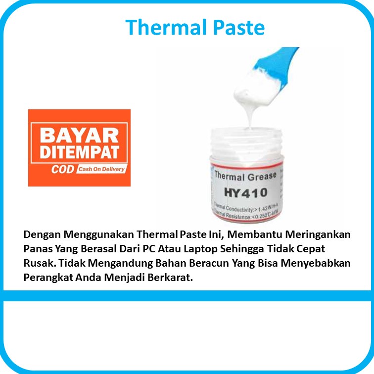 Jual Thermal Termal Pasta Paste CPU Heatsink Silicone Grease 25g with ...
