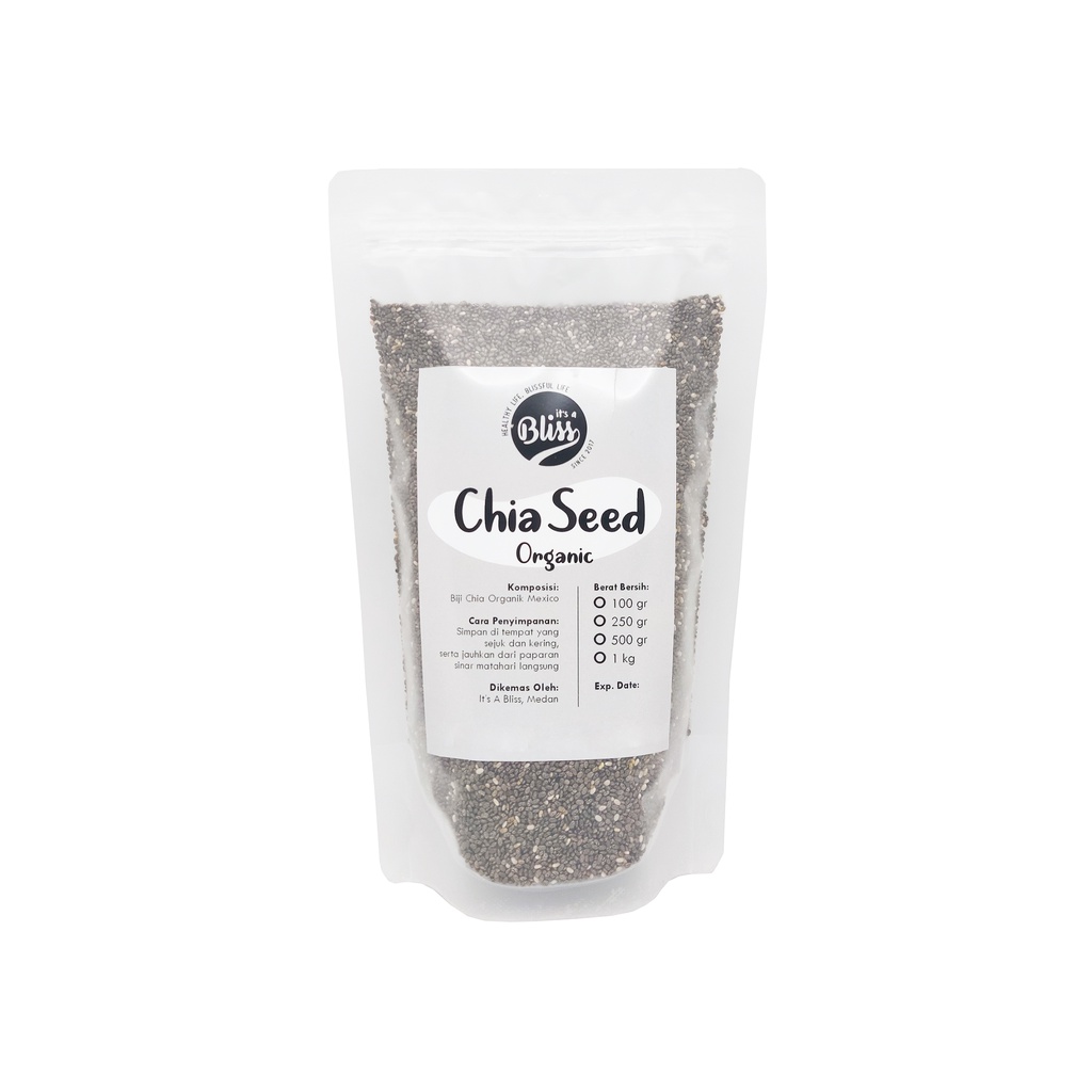 Jual Organic Chia Seed (500 gr) / Mexico Black Chia Seed | Shopee Indonesia