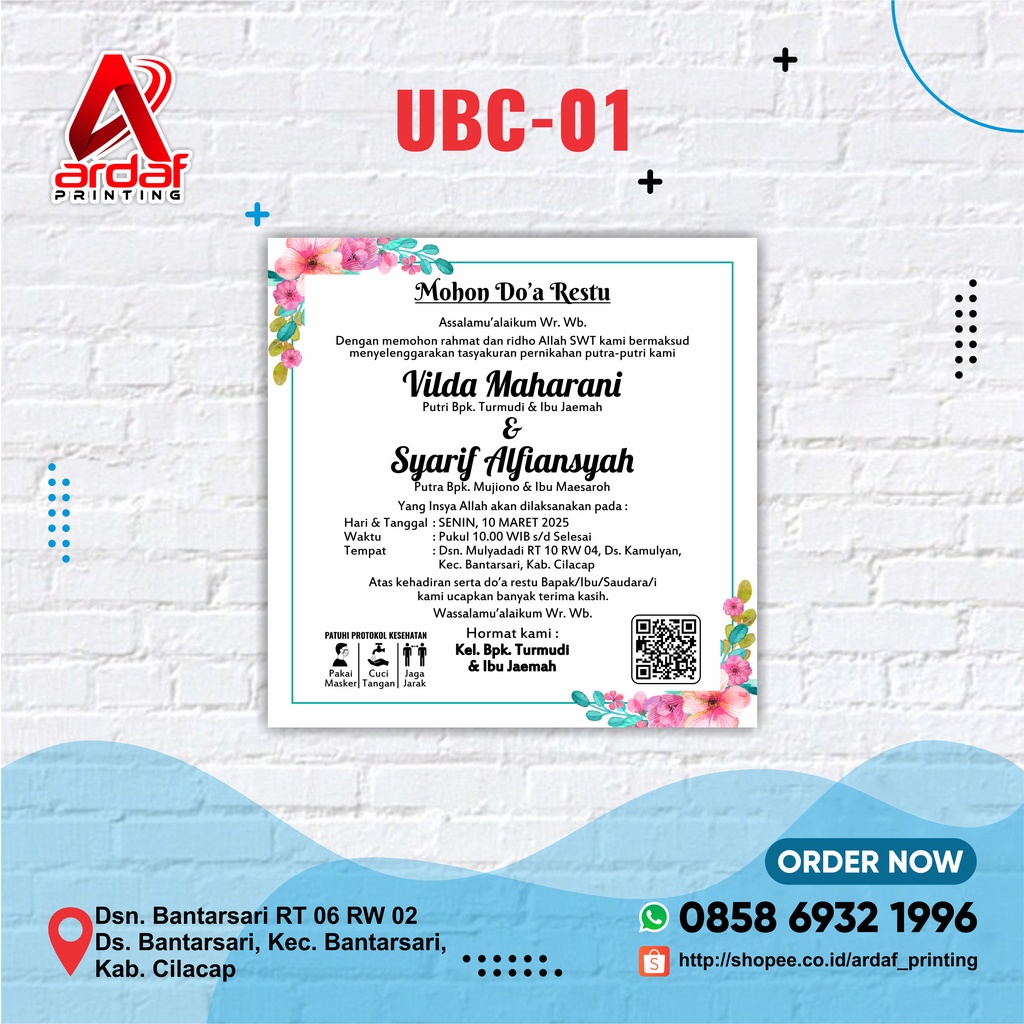 Jual Undangan Besek Berwarna | Undangan Sorogan Berwarna | Undangan ...