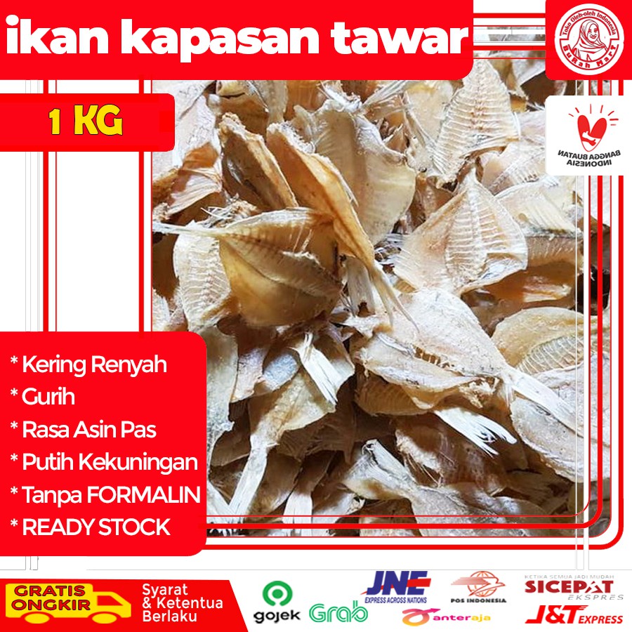 Jual Ikan Kapas-kapasan Kapasan Tawar Garing Gurih Renyah Kriuk Super ...