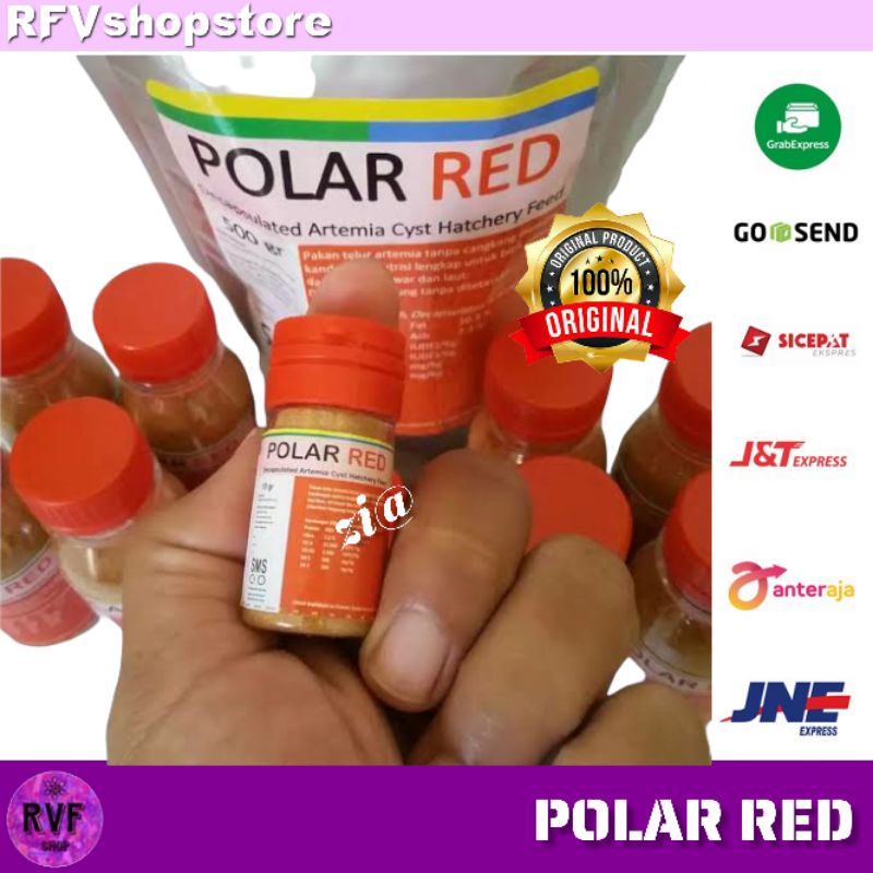 Jual Polared Polar Red 10 gr Gram 10gram Artemia Instant Shell larva ...
