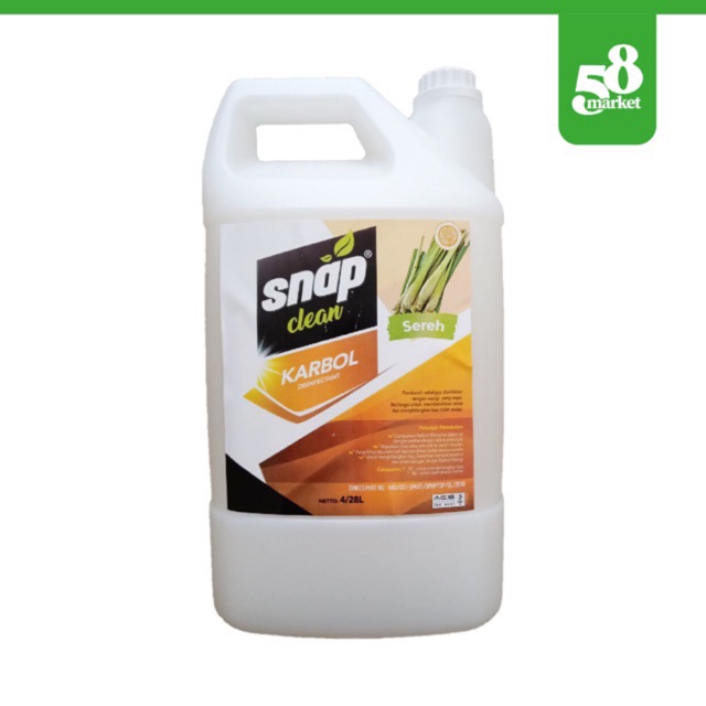 Jual Snap Clean Karbol Desinfektan isi 4L (KHUSUS GOJEK) | Shopee Indonesia