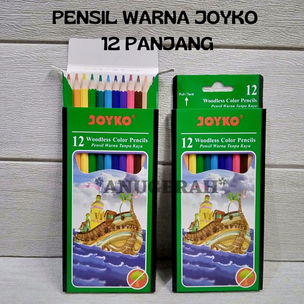 Jual Pensil Warna Joyko 12 Warna Panjang Cp 103 Shopee Indonesia