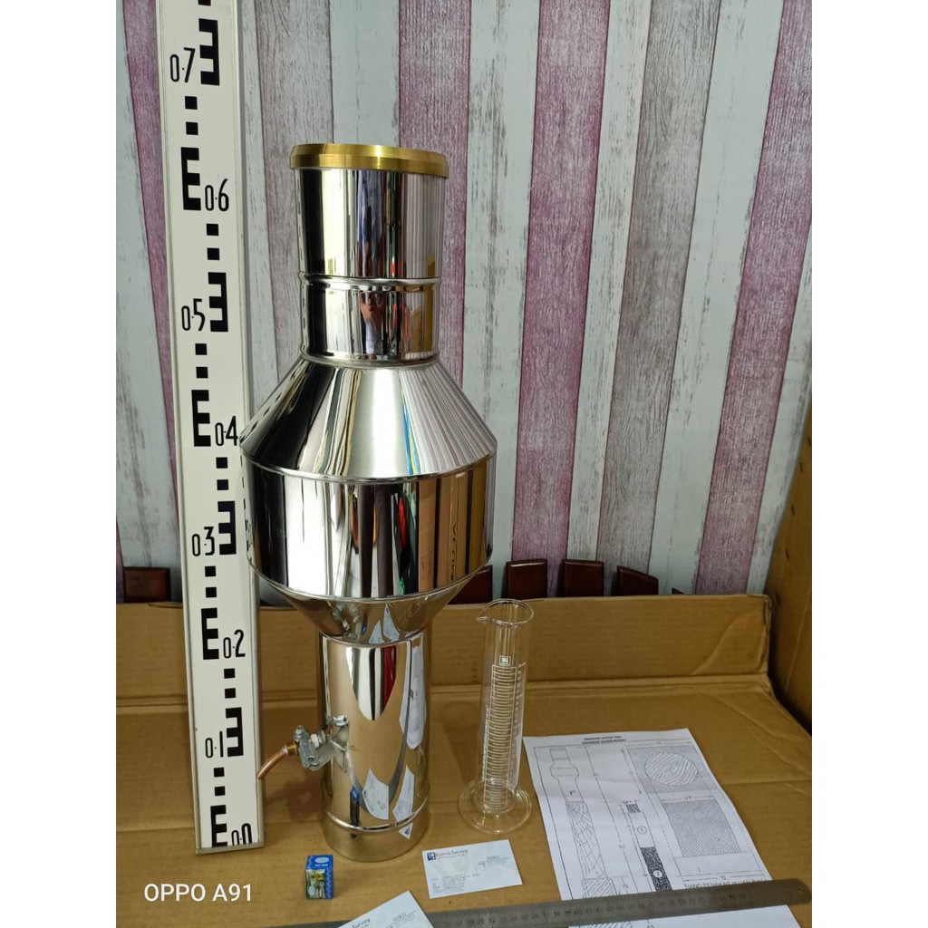 Jual Rain Gauge | Ombrometer | OBS Alat Ukur Curah Hujan Steinless ...