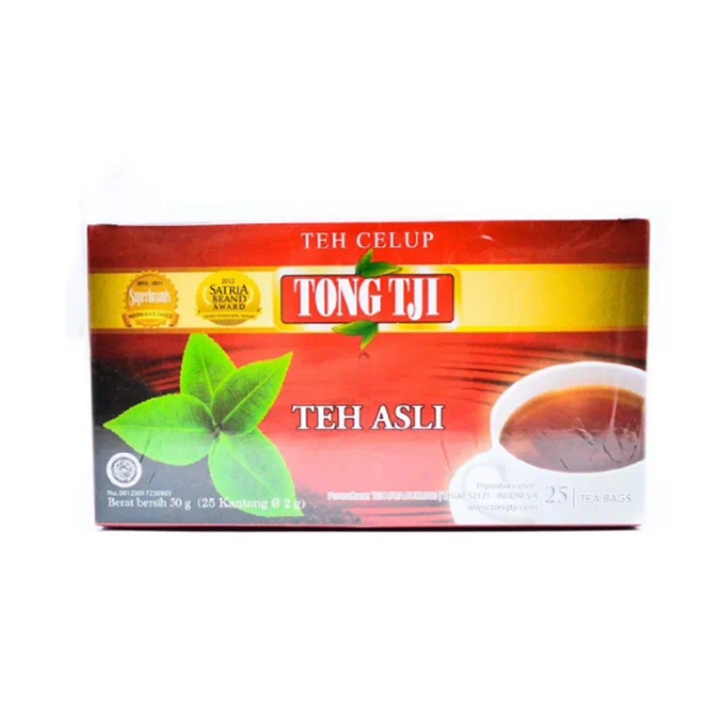 Jual Tong Tji Black Tea Box 50gr 25Sachet/Teh Celup/Teh Box | Shopee ...