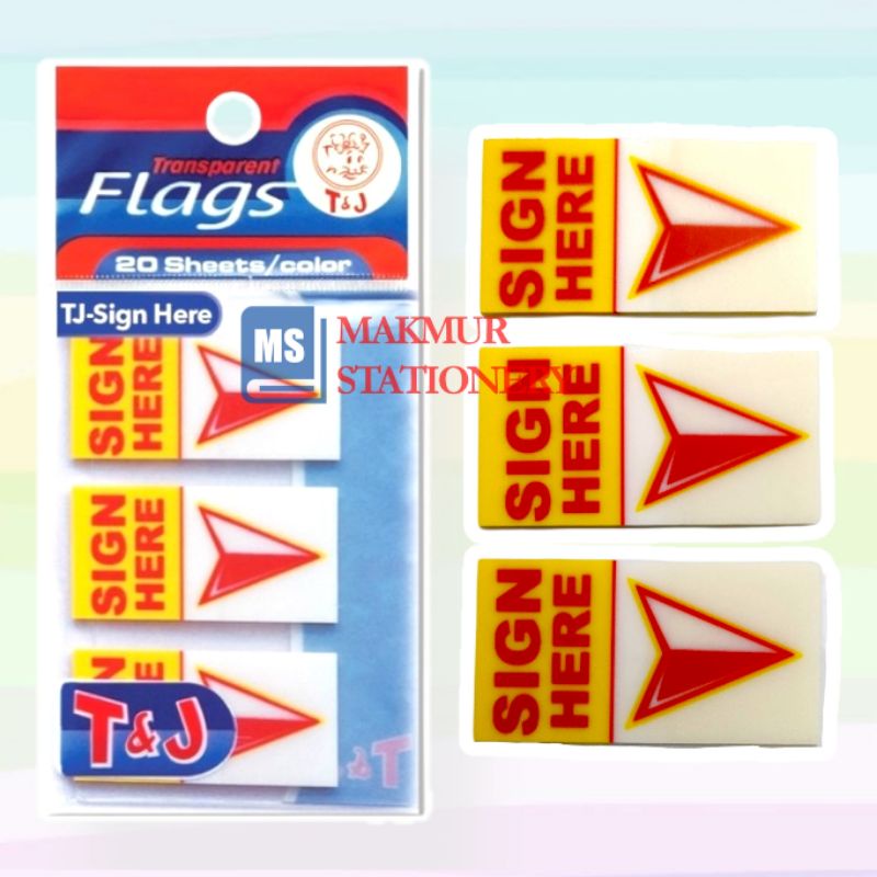 Jual Sticky Notes/Post It/Kertas Memo/Memo Tempel Sign Here Flags Tom ...