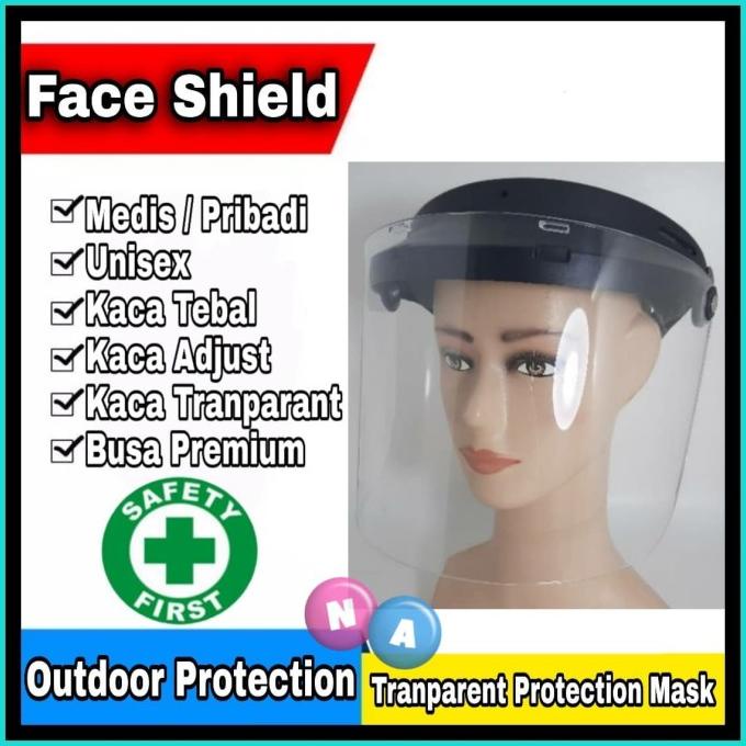 Jual Face Shield Safety First - Helm APD Anak dan Dewasa Kaca Tebal FS1 ...