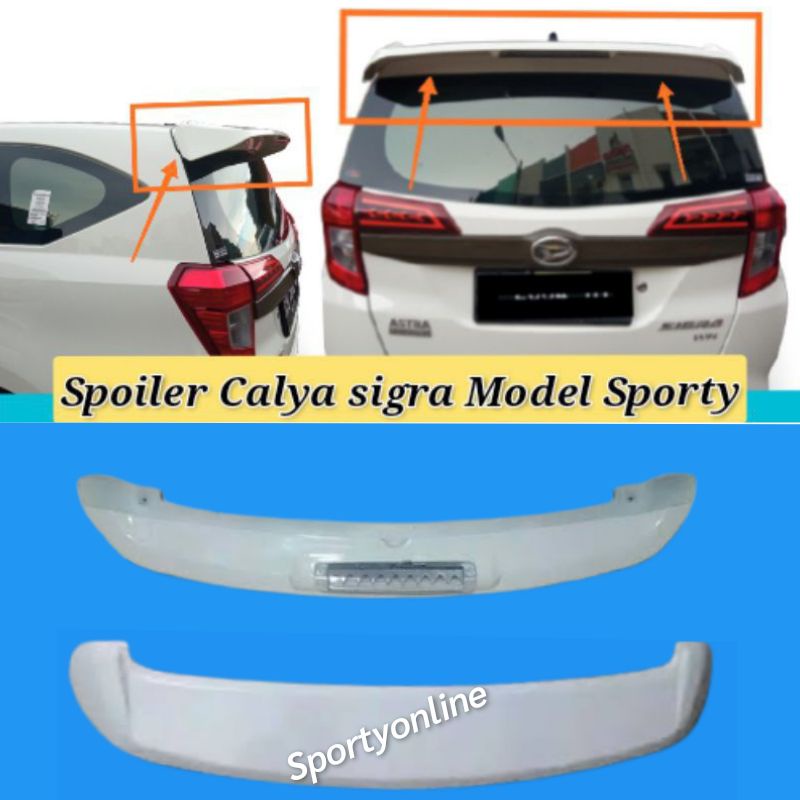 Jual Spoiler calya sigra plus lampu ssob | Shopee Indonesia