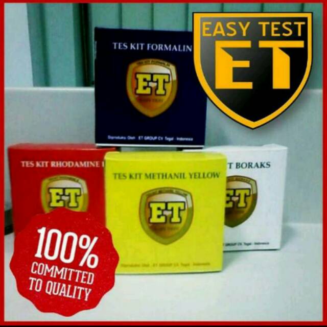Jual Test Kit 4 Varian uji Keamanan Pangan Formalin Rhodamine Boraks ...
