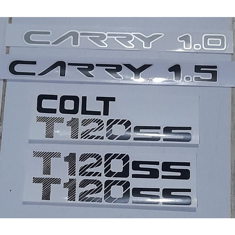 Jual Sticker tulisan Carry 1.0 & 1.5 , Colt T 120 SS dan T 120 SS ...