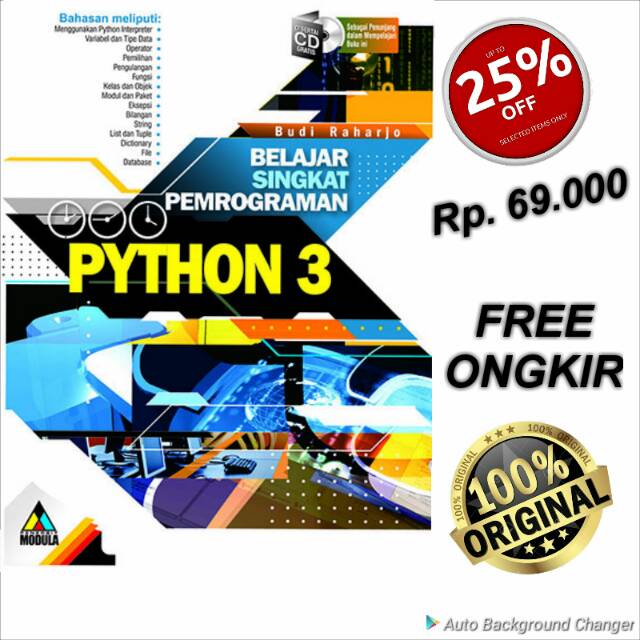 Jual BUKU BELAJAR SINGKAT PEMROGRAMAN PYTHON TIGA | Shopee Indonesia
