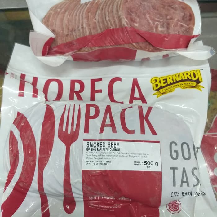 Jual BERNARDI SMOKE BEEF BULAT HORECA 500GR PREMIUM | Daging Asap SAPI ...