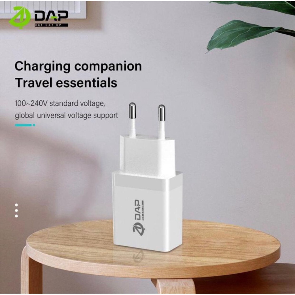 Jual DAP D-AT3 2A WHITE BLACK / ROBOT CHARGER 1A RT-K4 PER PCS | Shopee ...