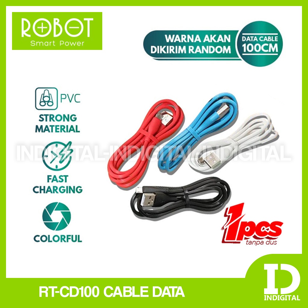 Jual ROBOT Kabel Data RT-CD100 Android Micro USB 1M Support Fast ...