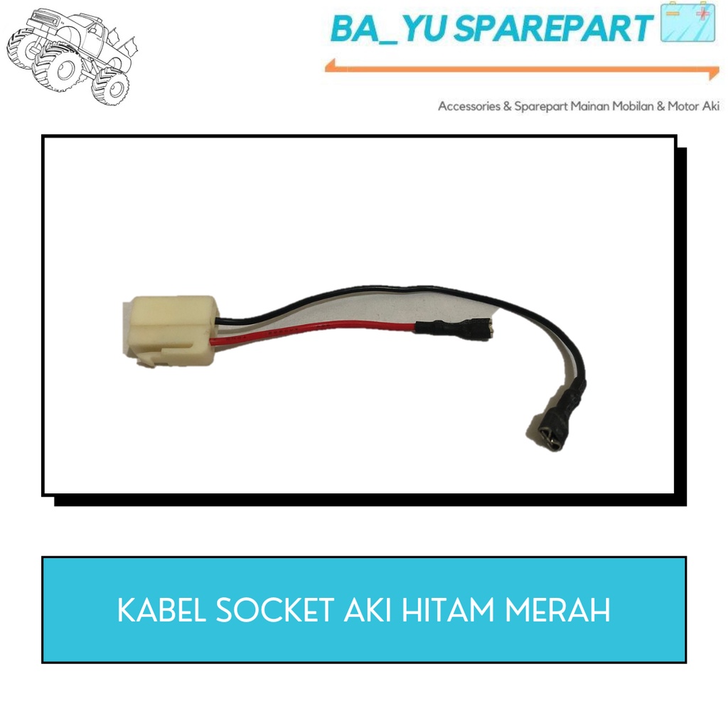 Jual KABEL SOCKET AKI HITAM MERAH | Shopee Indonesia