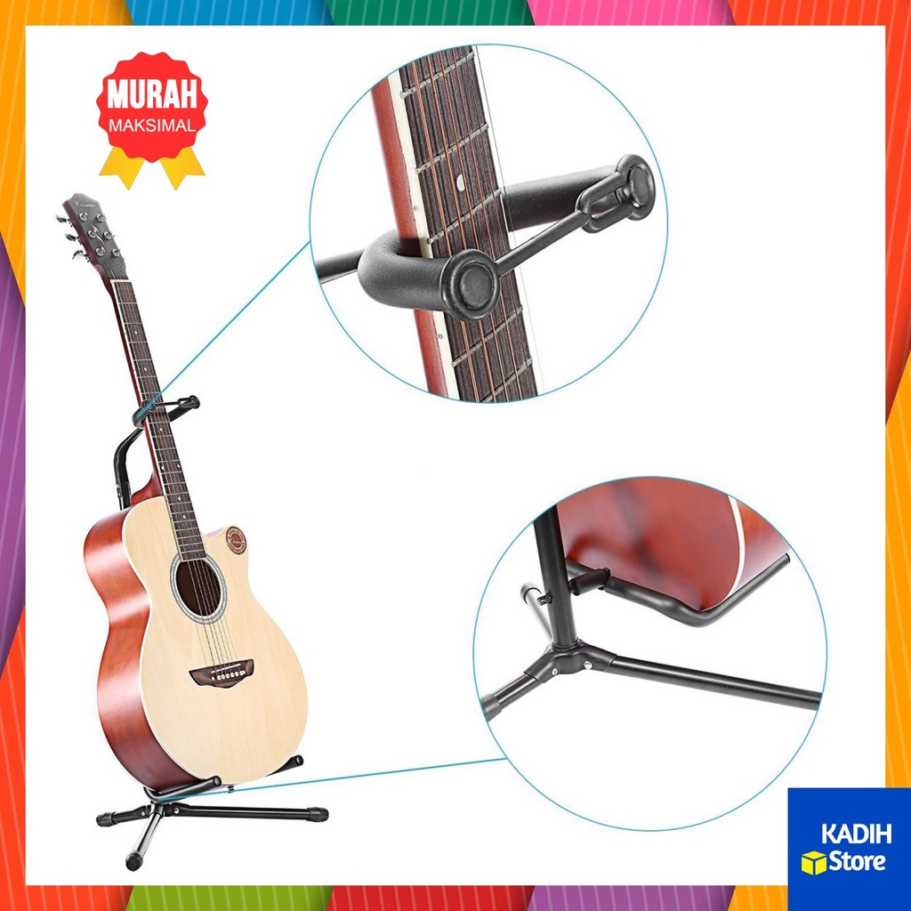 Jual Stand Gitar Long Neck Stand gitar dengan bentuk leher panjang yang ...