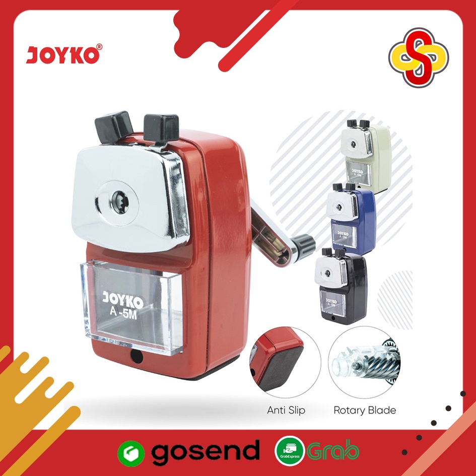 Jual Rautan Pensil / Sharpener / Serutan Putar Joyko A-5M | Shopee ...