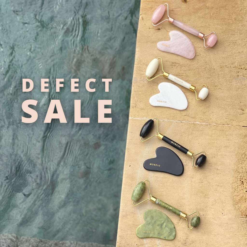 Jual # DEFECT SALE # MORPIO FACE ROLLER & GUASHA 100% NATURAL STONE ...