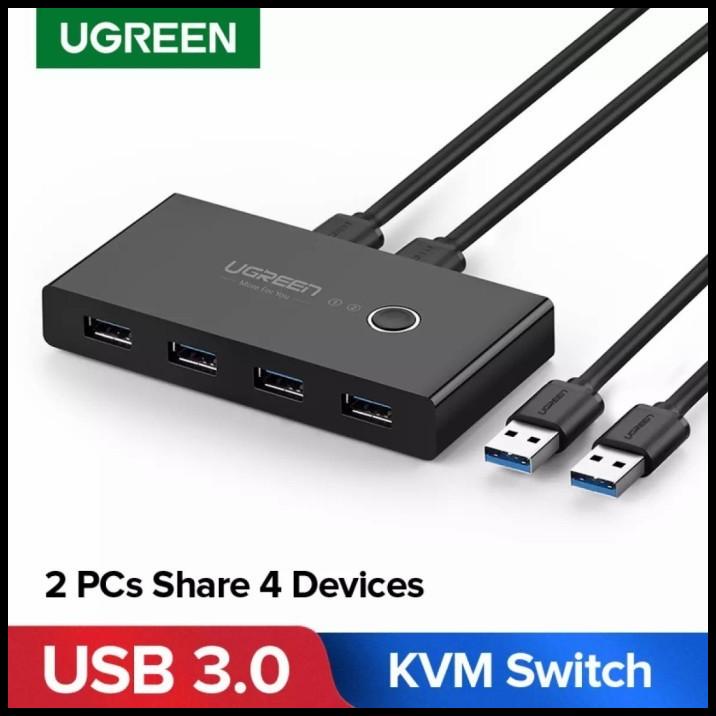 Jual Ugreen Usb Switch Selector 4 Usb Share 4 Port Kvm Hub For 2 Pc ...