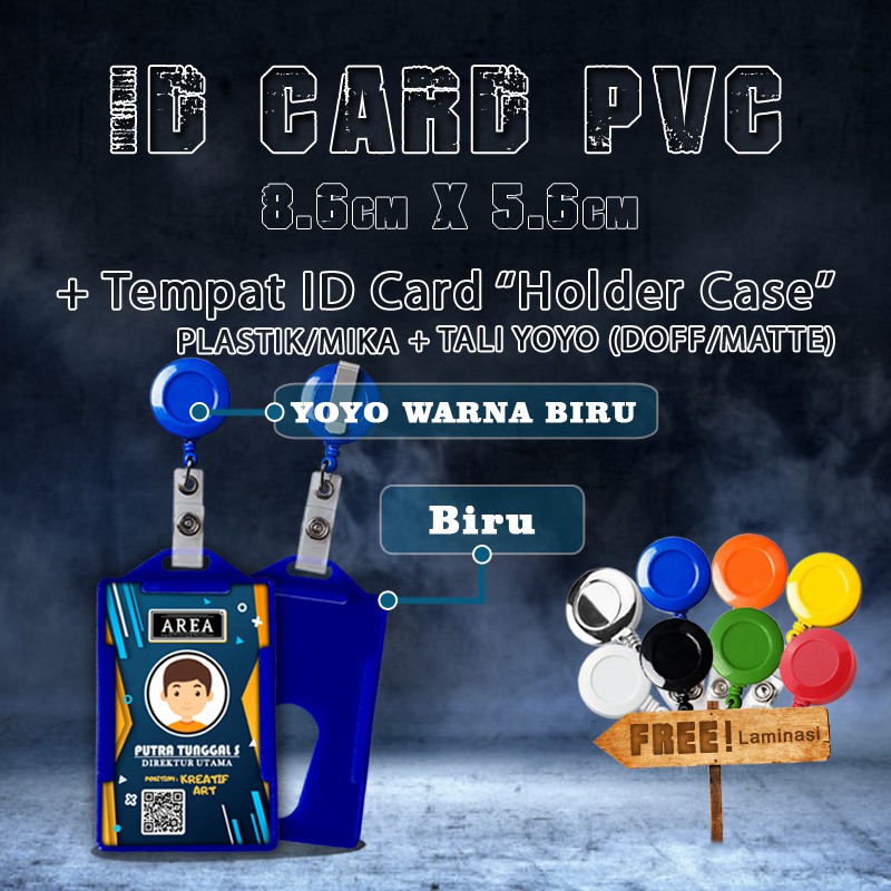 Jual Paket Lengkap Print dan Cetak ID Card/Kartu Identitas + Tempat ID ...