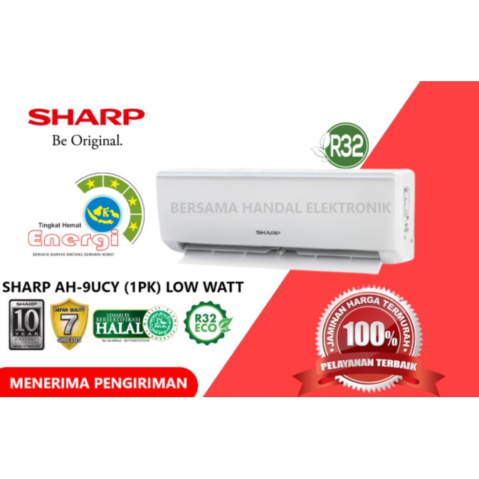 Jual AC SHARP AH-A9ZCY AC Split 1PK Standard | Ac Sharp 1PK 765Watt | Shopee Indonesia