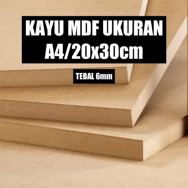 Jual Papan kayu mdf ukuran A4/20x30cm | Shopee Indonesia